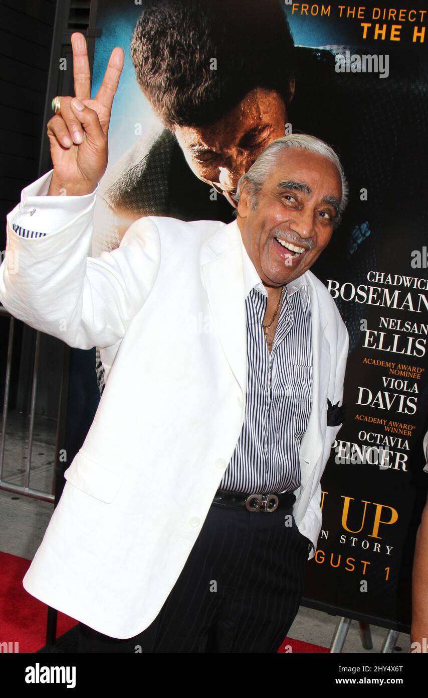 Charlie Rangel attending the "Get On Up" New York Premiere held at the ...