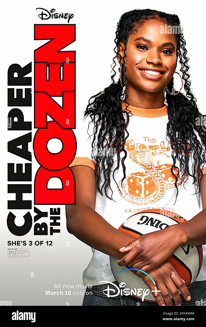 CHEAPER BY THE DOZEN, US character poster, Journee Brown, 2022. © 20th ...