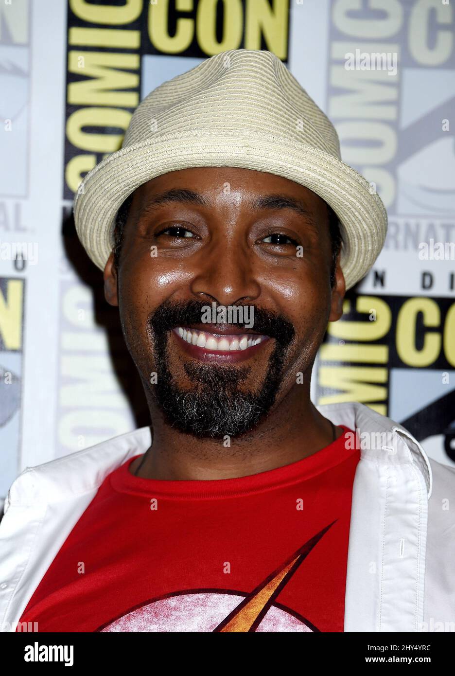 Jesse L. Martin attending the CW's "The Flash" photo call at Comic-Con ...