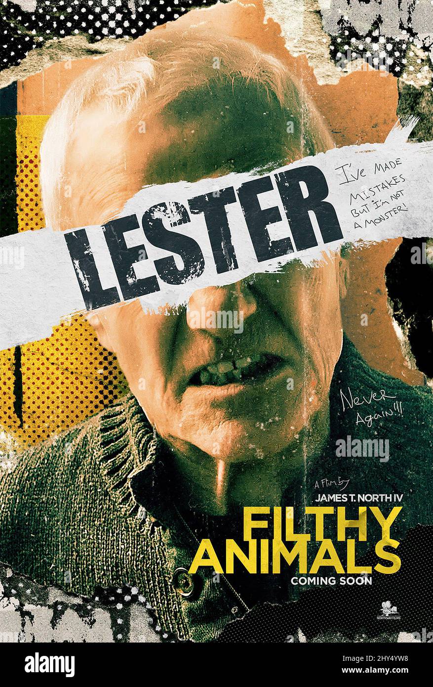 FILTHY ANIMALS, character poster, Raymond J. Barry, 2022. © Northway ...