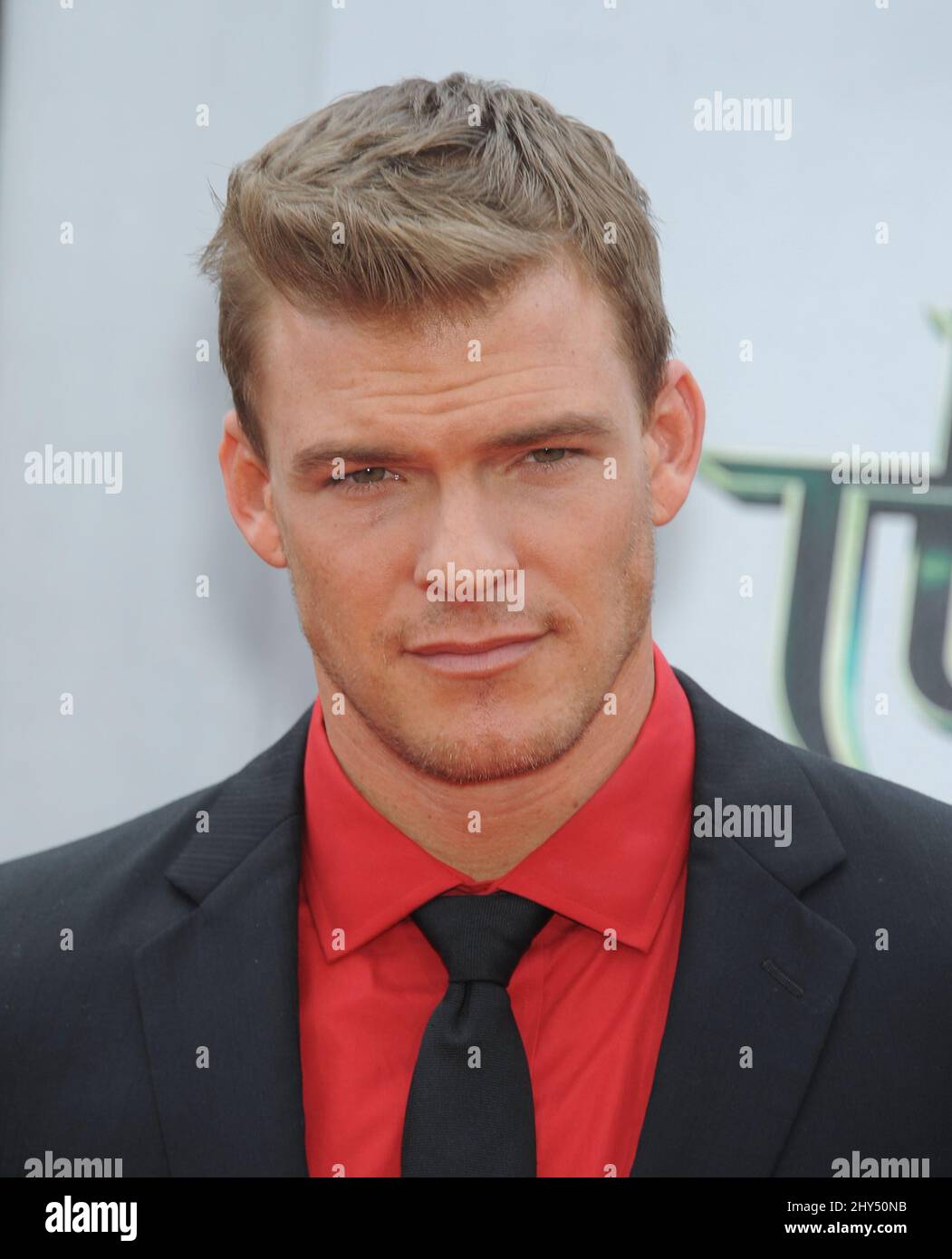 Alan Ritchson attending the "Teenage Mutant Ninja Turtles" Los Angeles ...