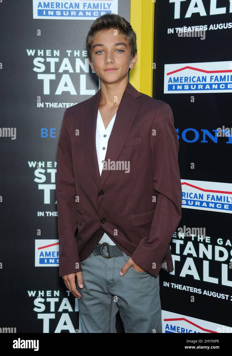 Gavin Casalegno attending the "When The Game Stands Tall" world ...