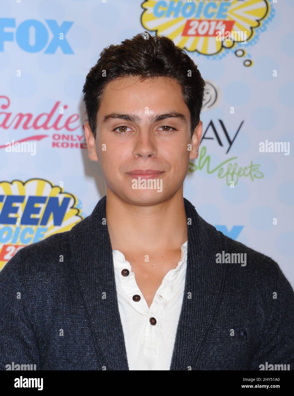 Jake T. Austin in the press room following the 2014 Teen Choice Awards ...