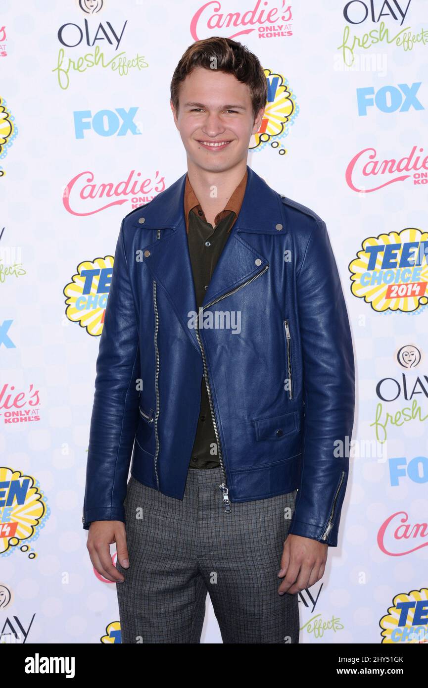Ansel Elgort arriving fot the 2014 Teen Choice Awards held at the ...