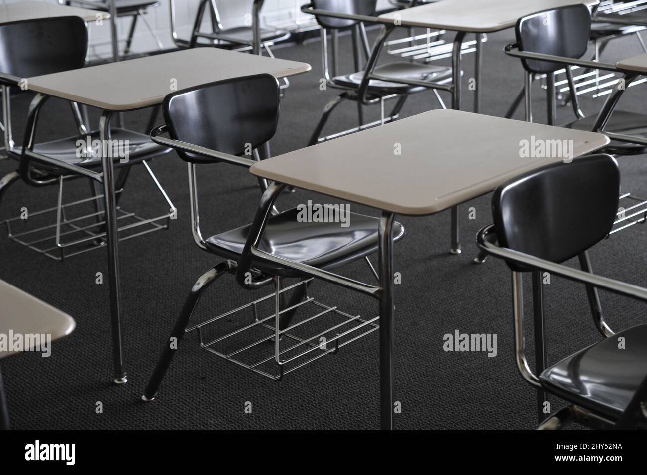 Empty school classroom in Missouri Stock Photo - Alamy