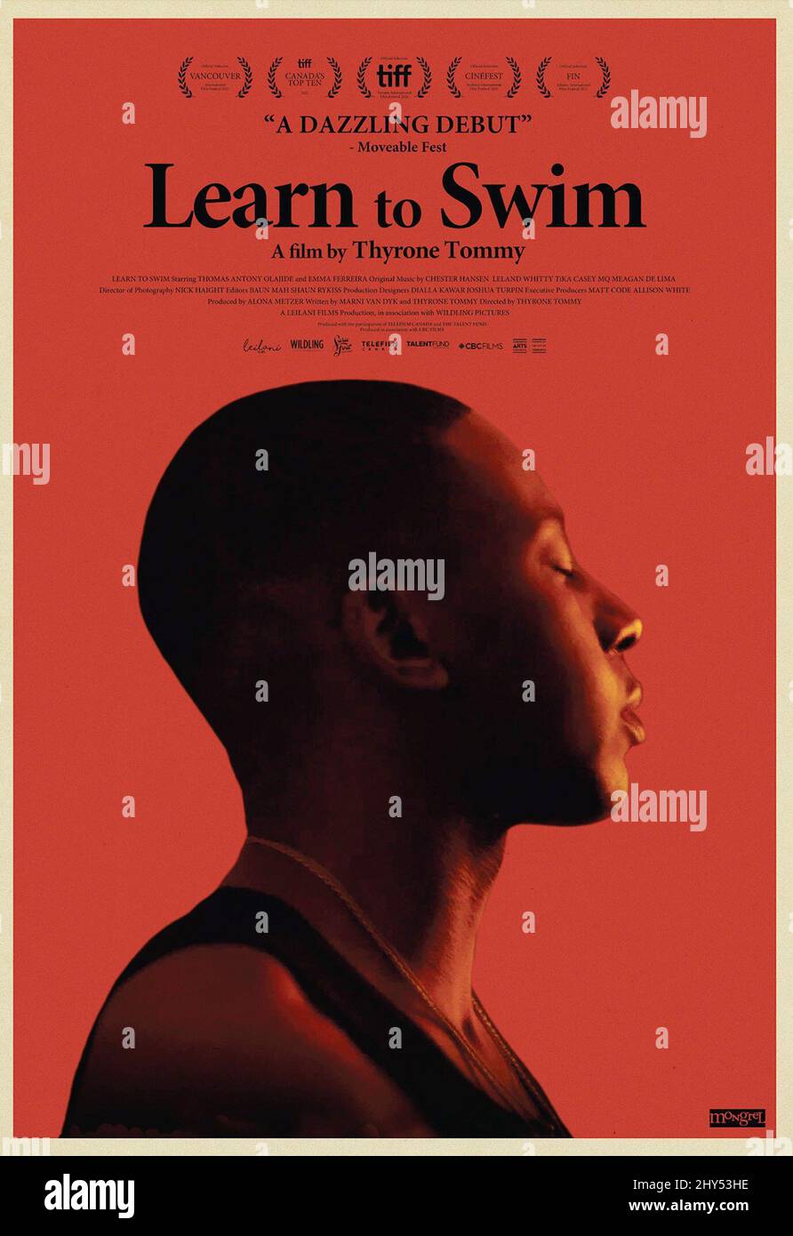 LEARN TO SWIM, poster, Thomas Antony Olajide, 2021. © Mongrel Media ...