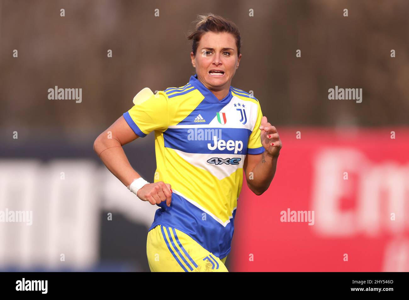 Milan, Italy, 12th March 2022. Cristiana Girelli of Juventus during the ...