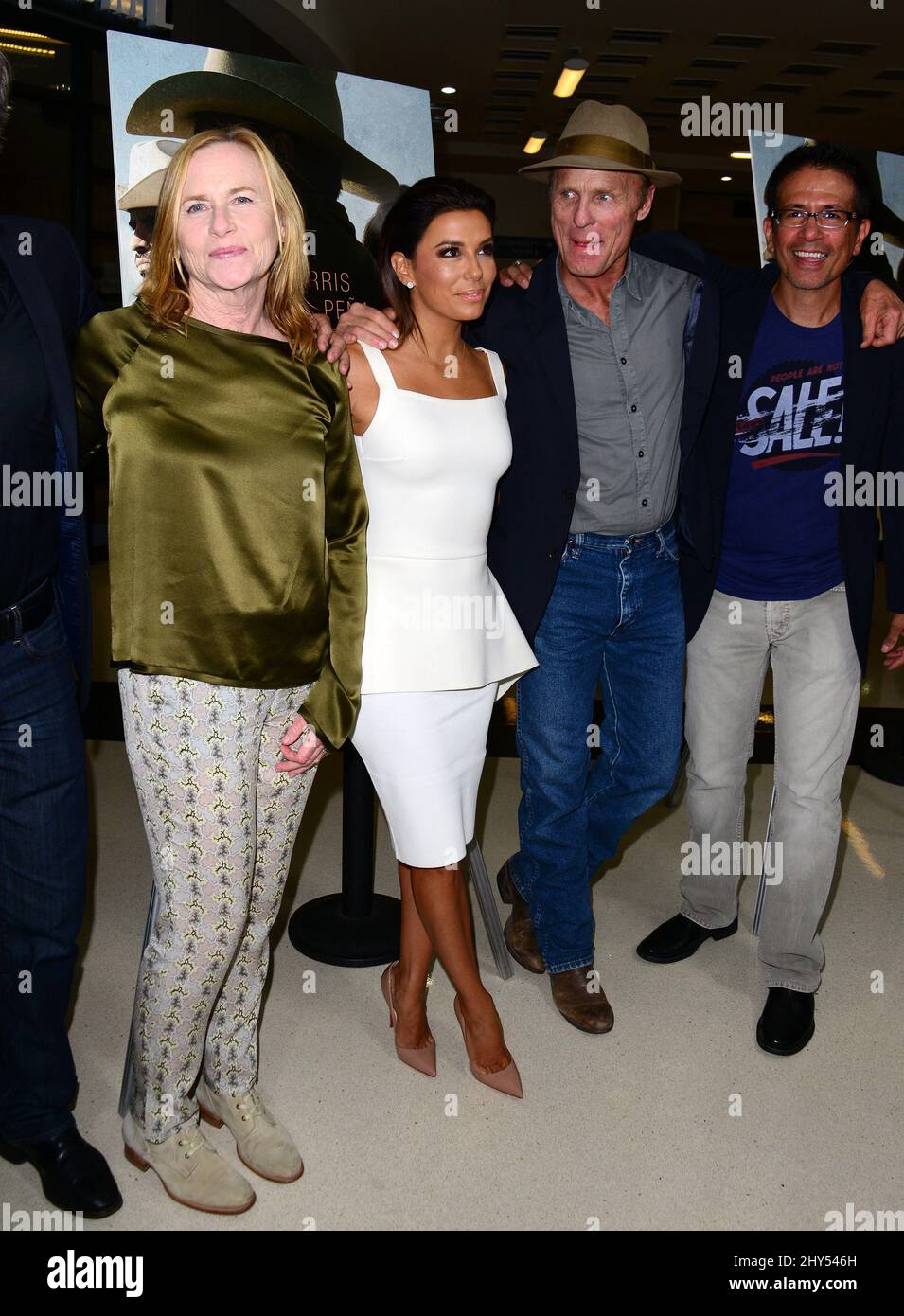 Eva Longoria, Ed Harris, Amy Madigan at the screening of Frontera held ...