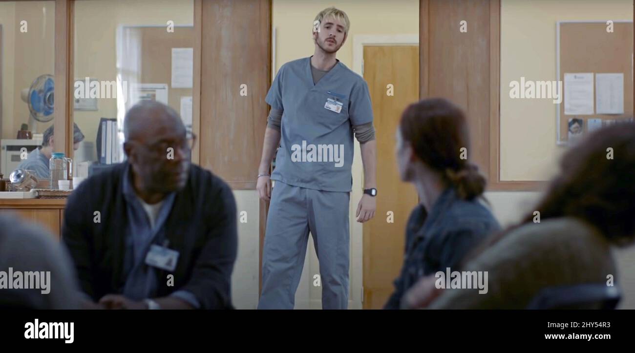 NO EXIT, James Gaylyn (right), Nick Davies (center), 2022. © Hulu ...
