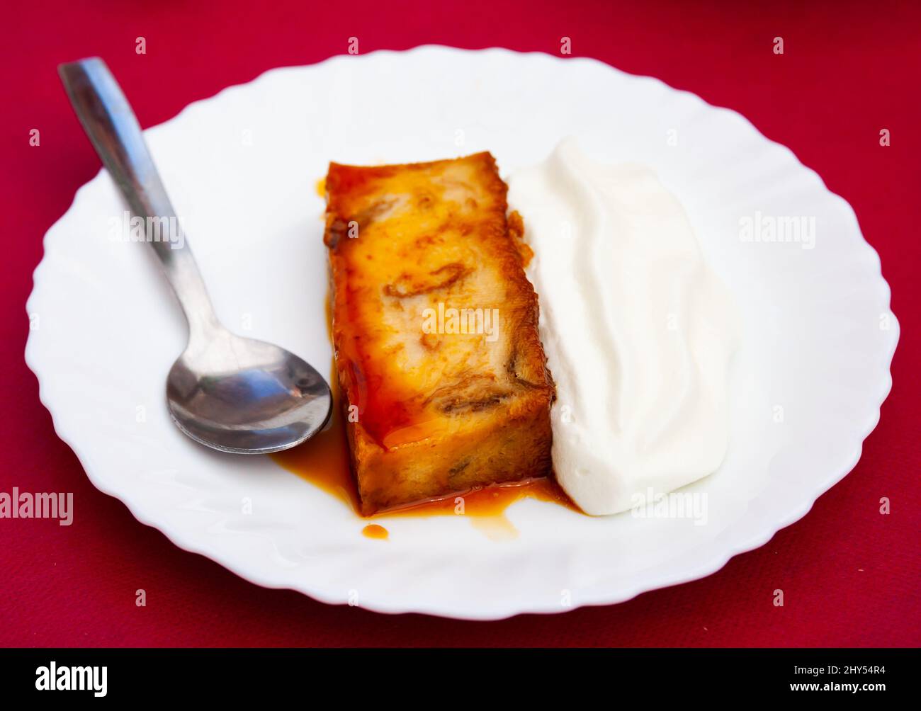 Traditional dessert of English cuisine is pudding Stock Photo - Alamy