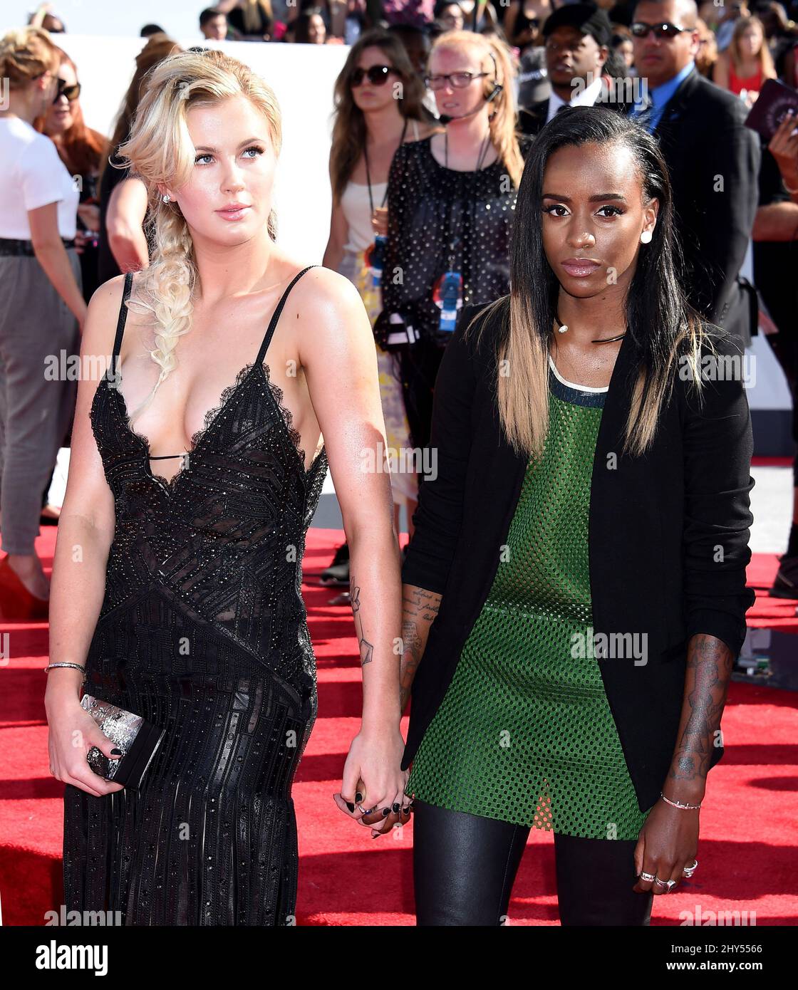 Ireland Baldwin and Angel Haze arriving at the 2014 MTV Video Music ...