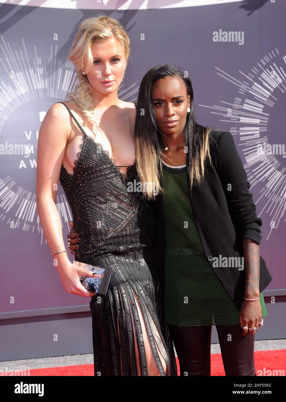 Ireland Baldwin & Angel Haze arriving at the 2014 MTV Video Music ...