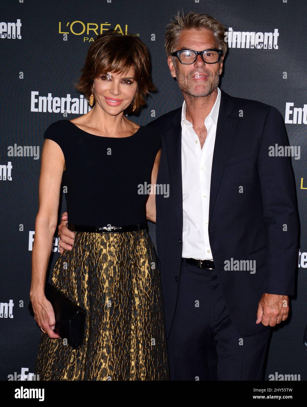 Lisa Rinna, Harry Hamlin attending the 2014 Entertainment Weekly Pre ...