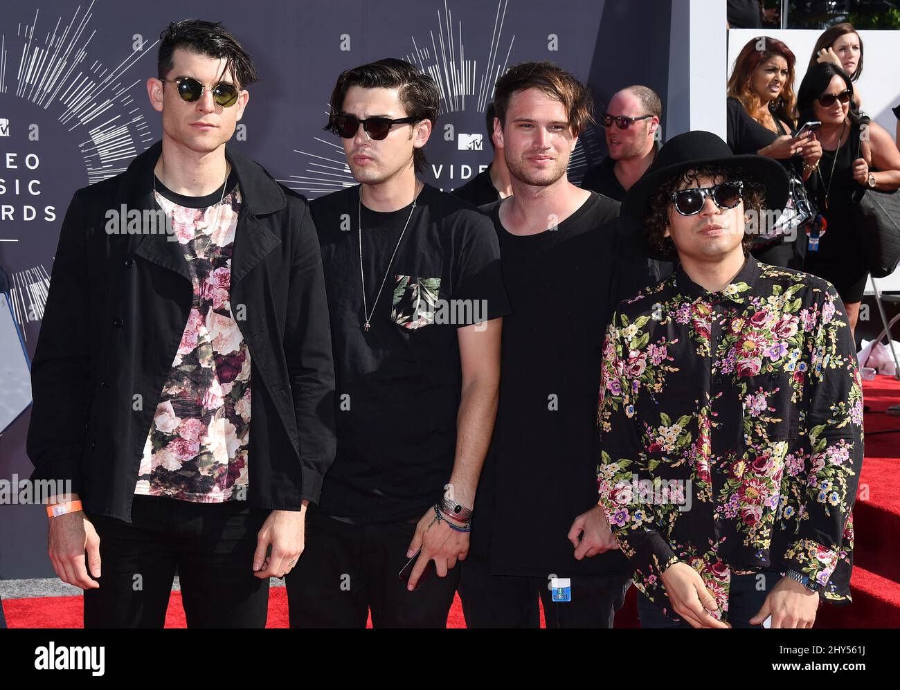 White Arrows arriving at the 2014 MTV Video Music Awards held at The ...