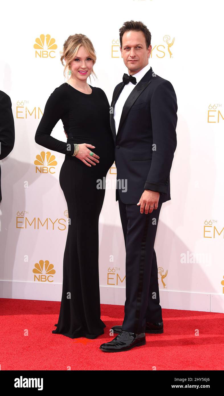 Josh Charles and Sophie Flack arriving at the EMMY Awards 2014, Nokia ...