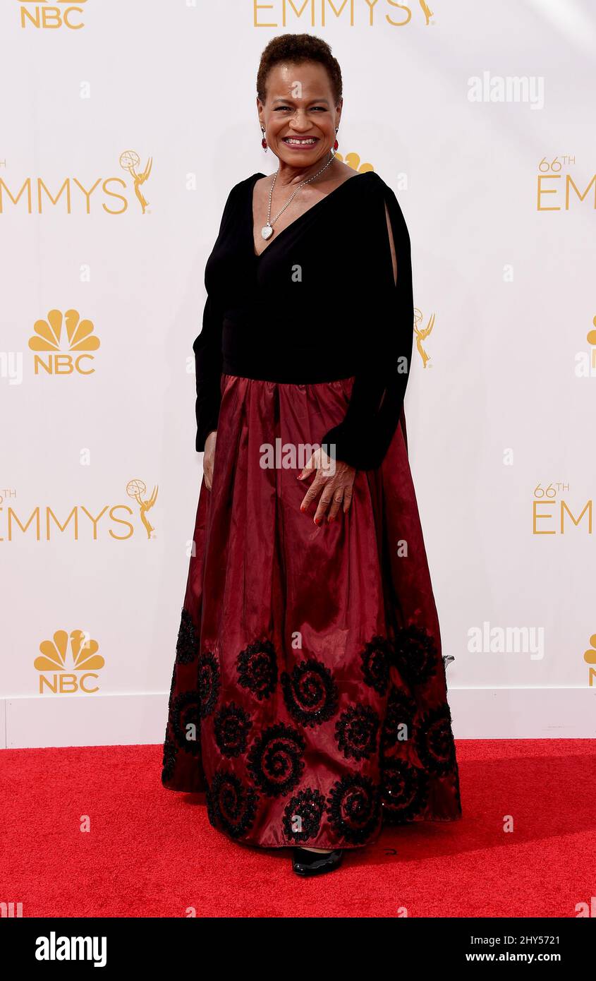 Michelle Hurst arriving at the EMMY Awards 2014, Nokia Live, Los ...