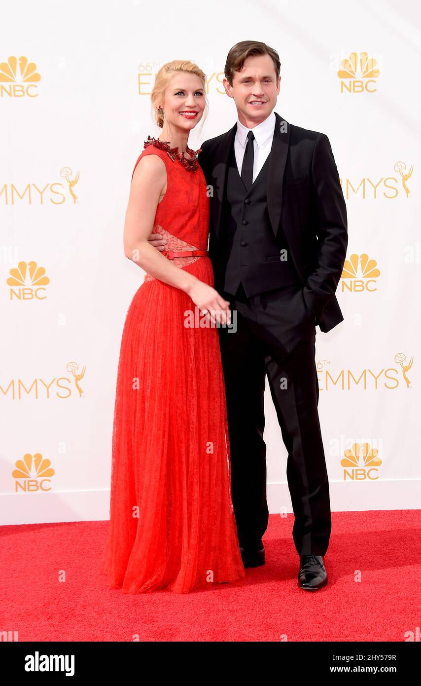 Claire Danes & Hugh Dancy arriving at the EMMY Awards 2014, Nokia Live ...