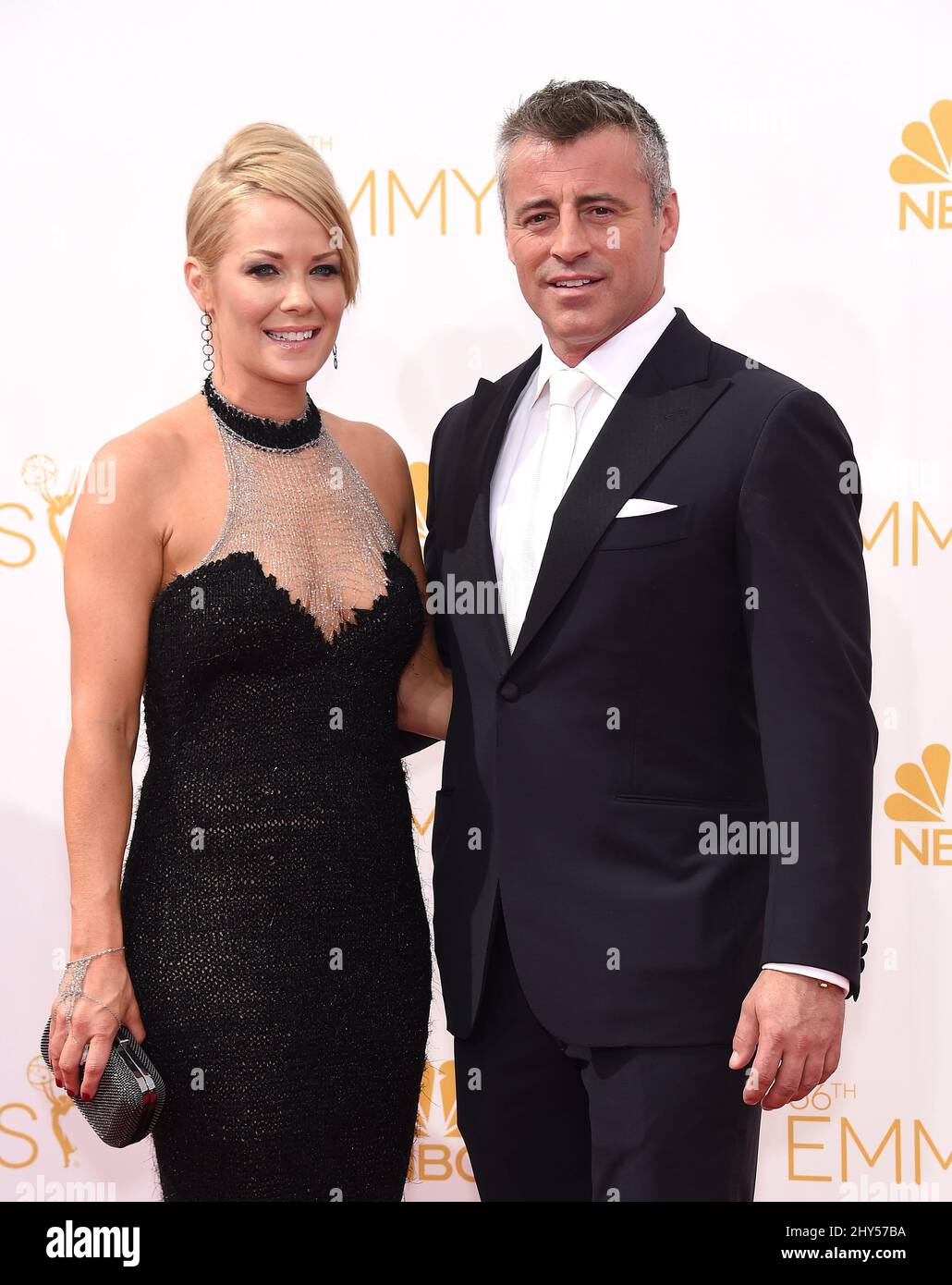 Matt LeBlanc and Melissa Knight arriving at the EMMY Awards 2014, Nokia ...