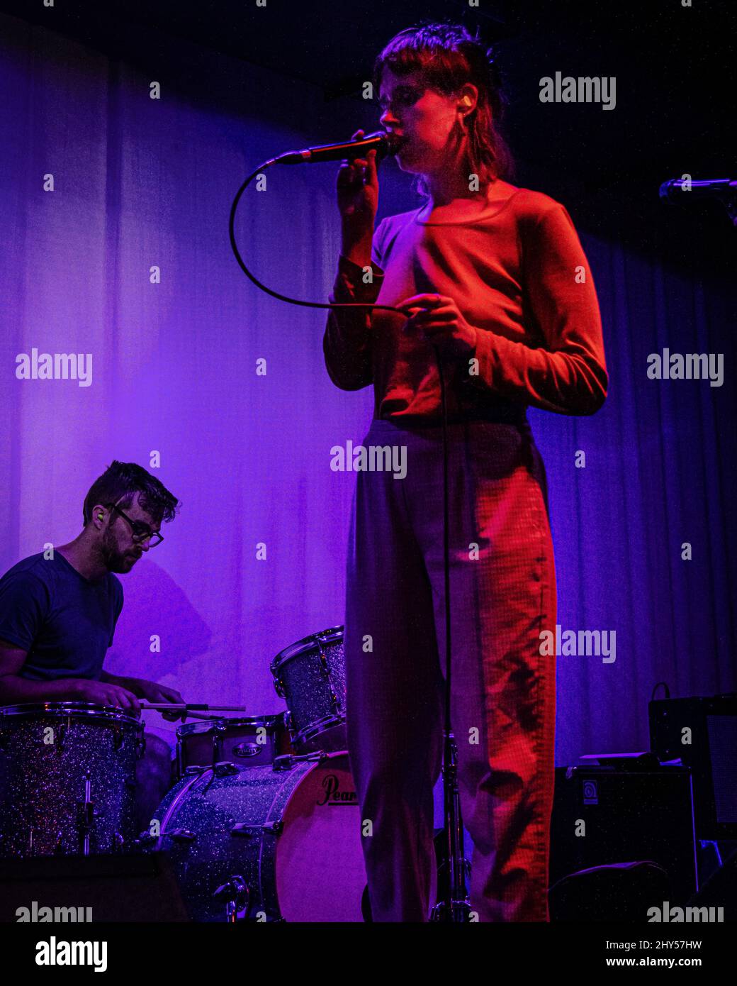 Female performing live at the Boxhill Institute in Australia Stock ...