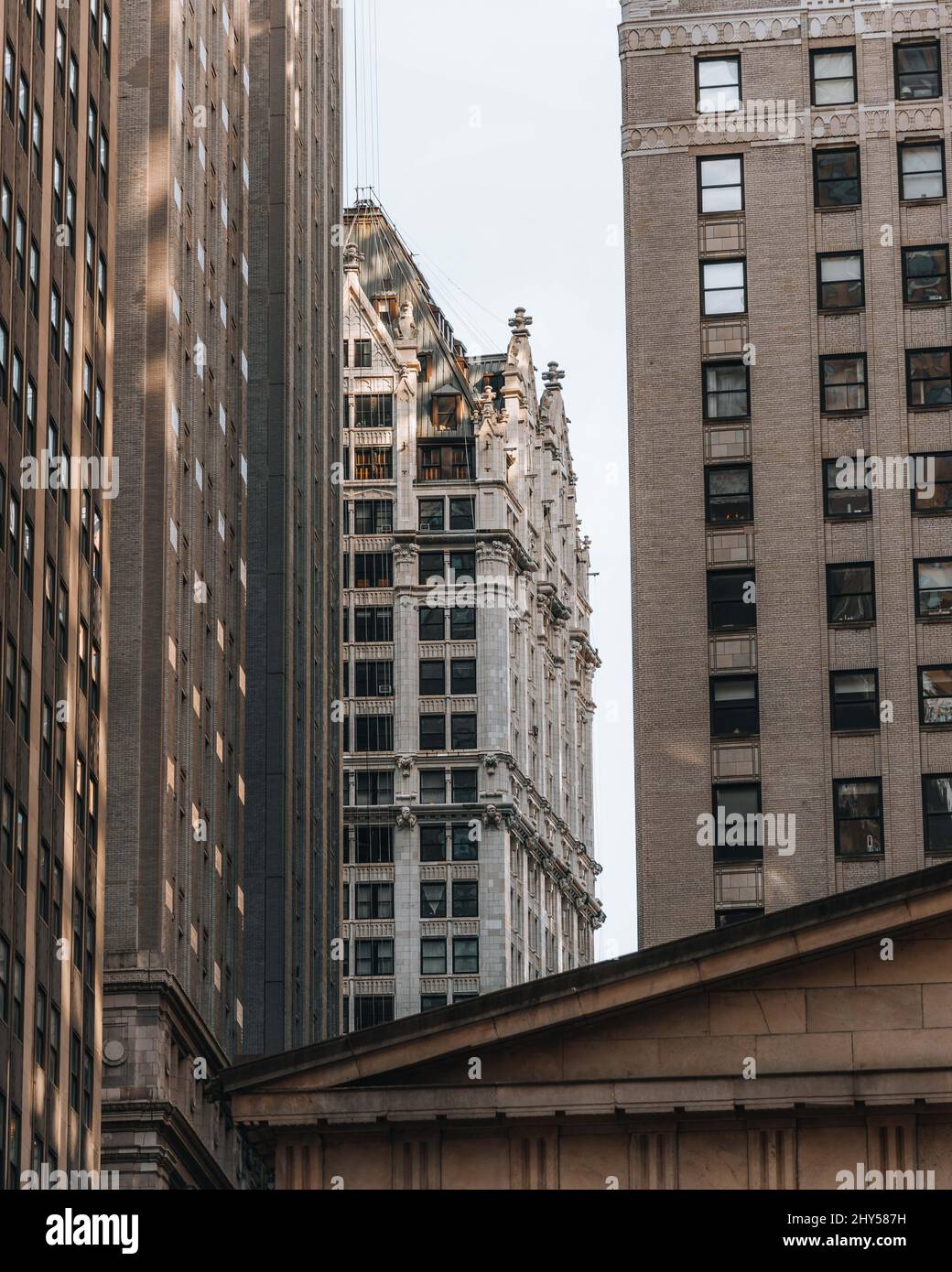 View of beautiful buildings in New York on a sunny day Stock Photo - Alamy