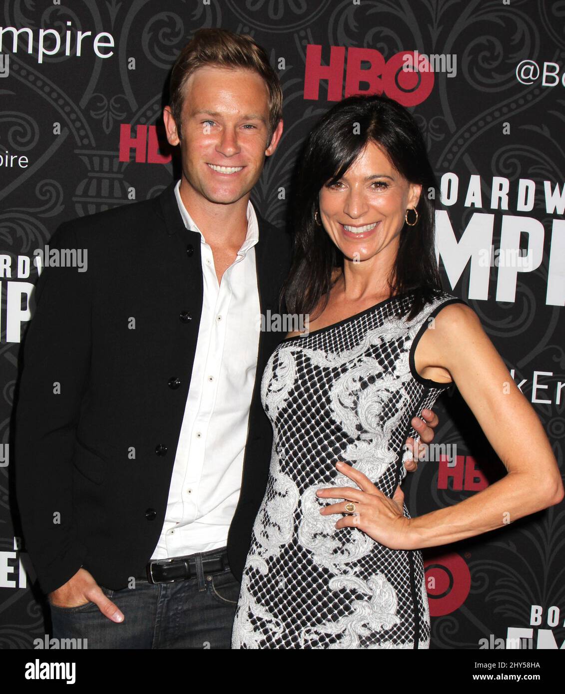 Perrey Reeves and fiance Aaron Fox attending HBO's 'Boardwalk Empire ...