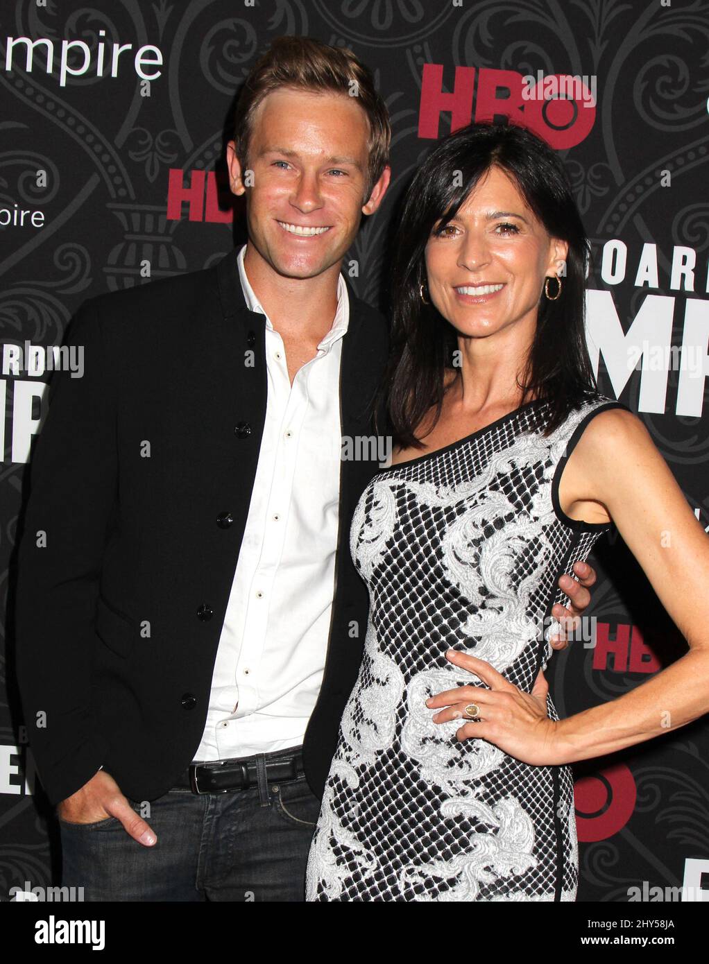 Perrey Reeves and fiance Aaron Fox attending HBO's 'Boardwalk Empire ...
