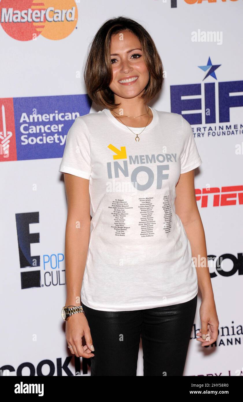 Italia Ricci attending Stand Up To Cancer Fourth Biennial Fundraising ...