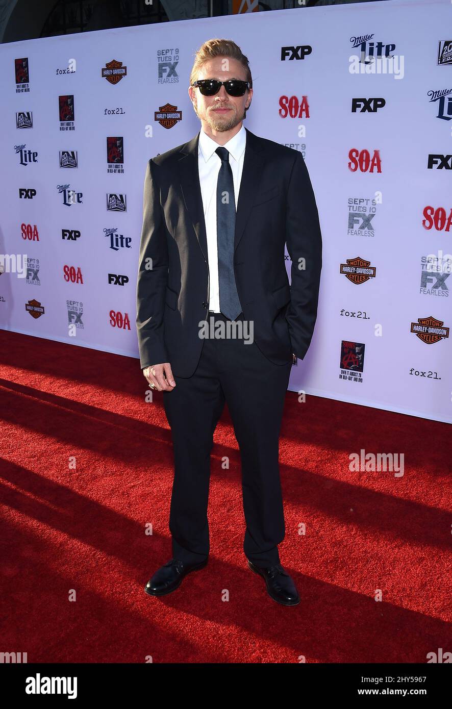 Charlie Hunnam attending FX's Sons of Anarchy Premiere held at the TCL Chinese Theatre in Los ...