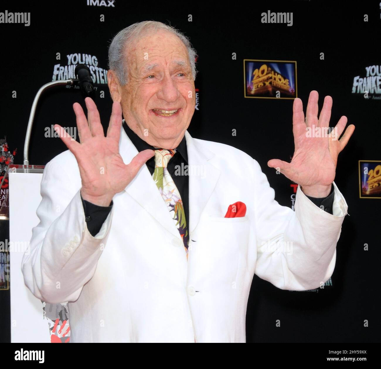 Mel Brooks during a ceremony honoring Mel Brooks with his Handprints ...