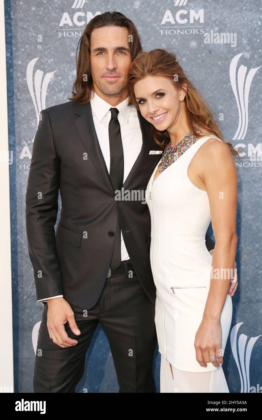 Jake Owen,Lacey Buchanan arriving for the Academy of Country Music ...
