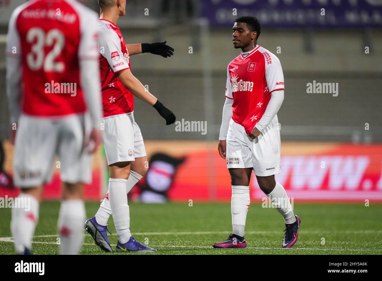 MAASTRICHT, NETHERLANDS - MARCH 14: Toshio Lake of MVV Maastricht looks ...