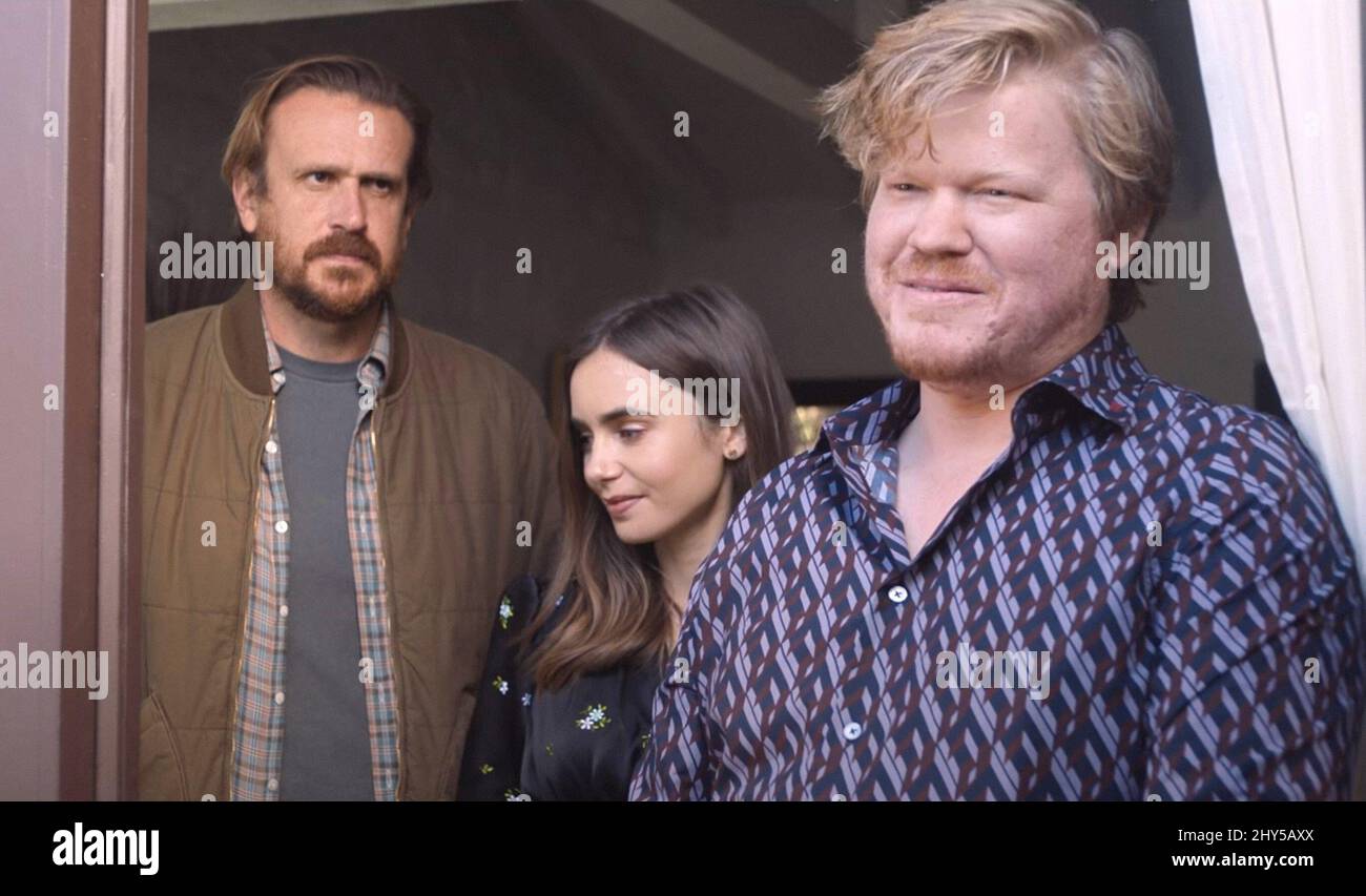 WINDFALL, from left: Jason Segel, Lily Collins, Jesse Plemons, 2022 ...