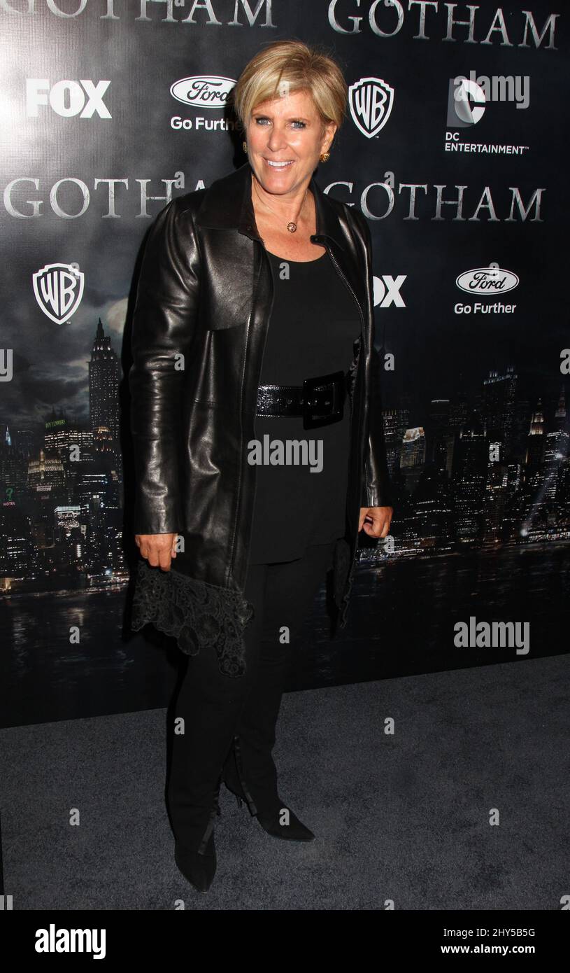Suze Orman attending the series premiere of 'Gotham' in New York City ...