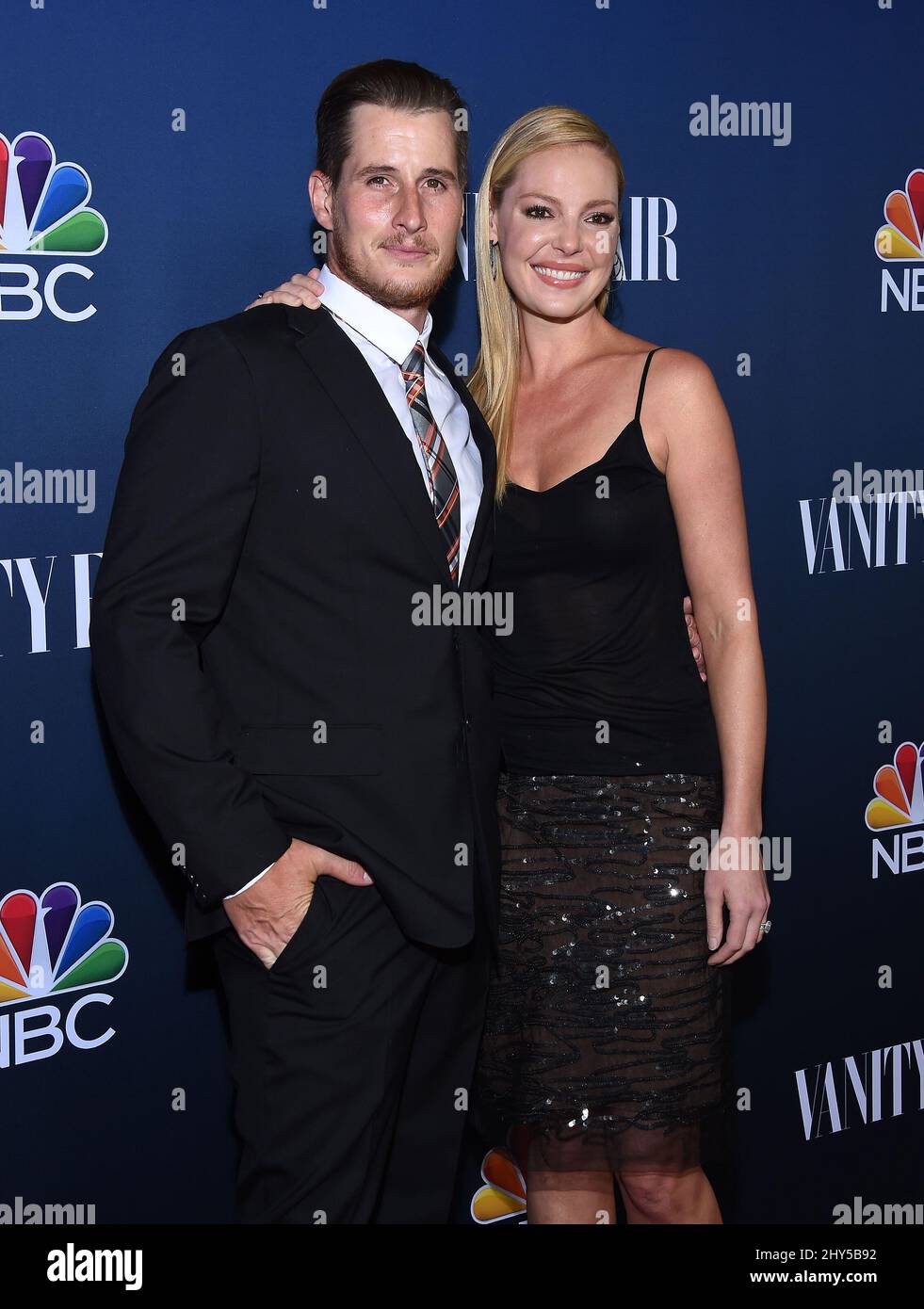 Brendan Fehr & Katherine Heigl attending the NBC Vanity Fair 2014-2015 ...