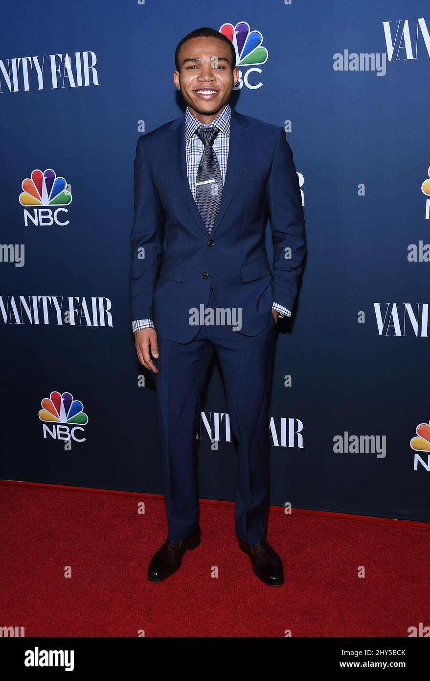 Robert Bailey Jr. attending the NBC Vanity Fair 2014-2015 TV Season Red ...