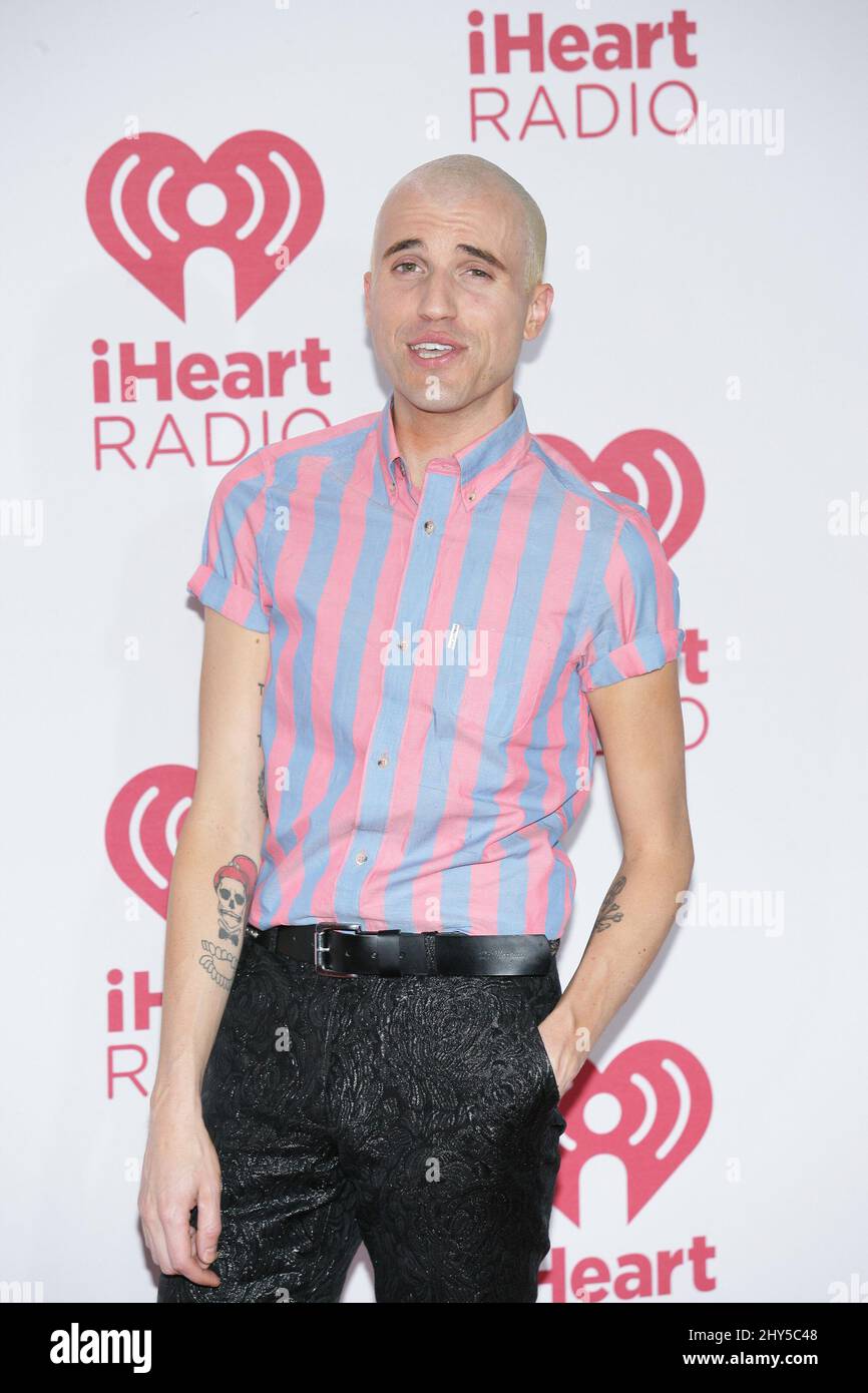 Tyler Glenn arriving for Day 1 of the IHeartRadio Music Festival at the ...
