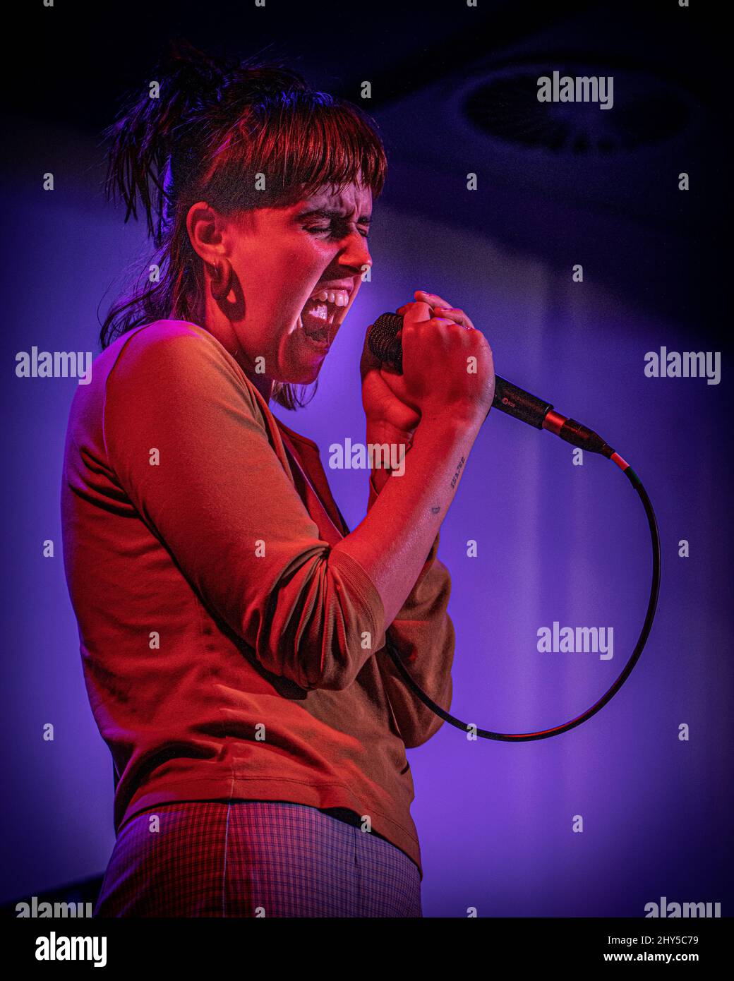 Female performing live at the Boxhill Institute in Australia Stock ...