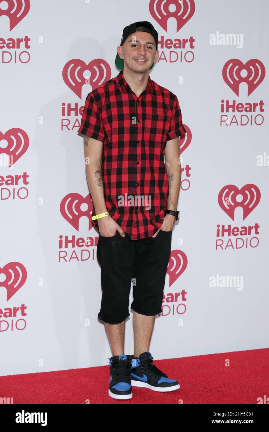 J. Espinosa arriving for Day 1 of the IHeartRadio Music Festival at the ...