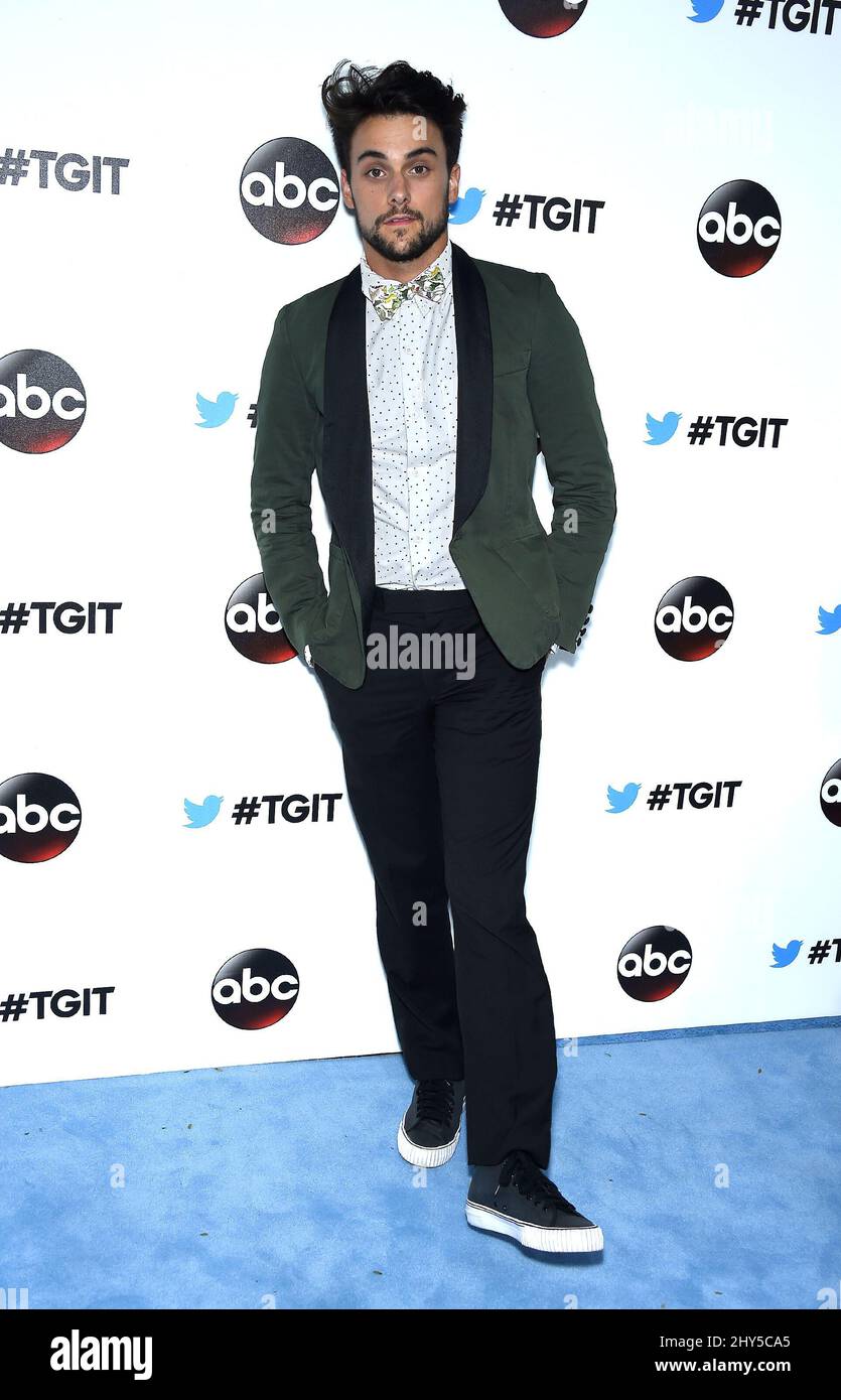 Jack Falahee arriving for the TGIT Premiere Event of ABC's Grey's ...