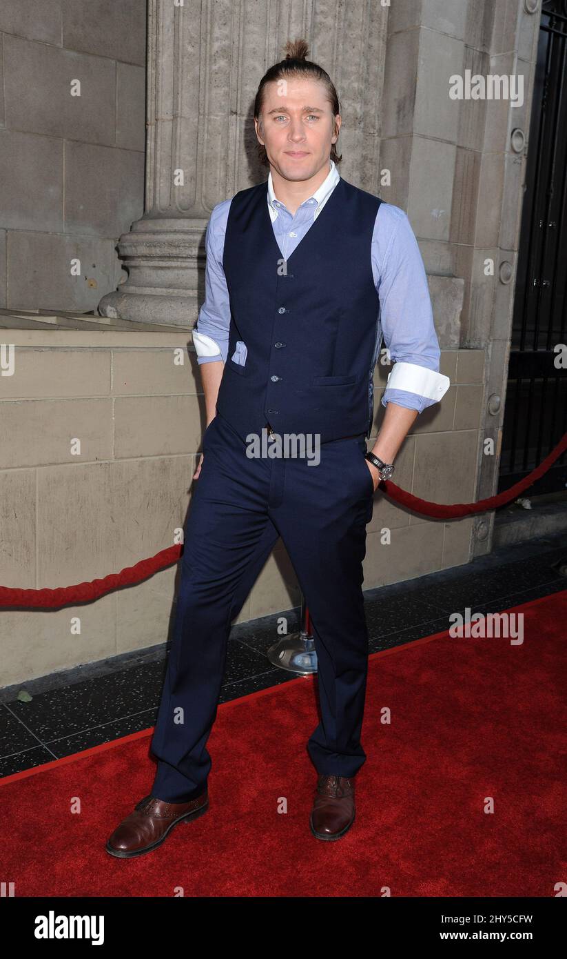 Tyler Jacob Moore arriving for ABC's Once Upon A Time Season 4 premiere ...