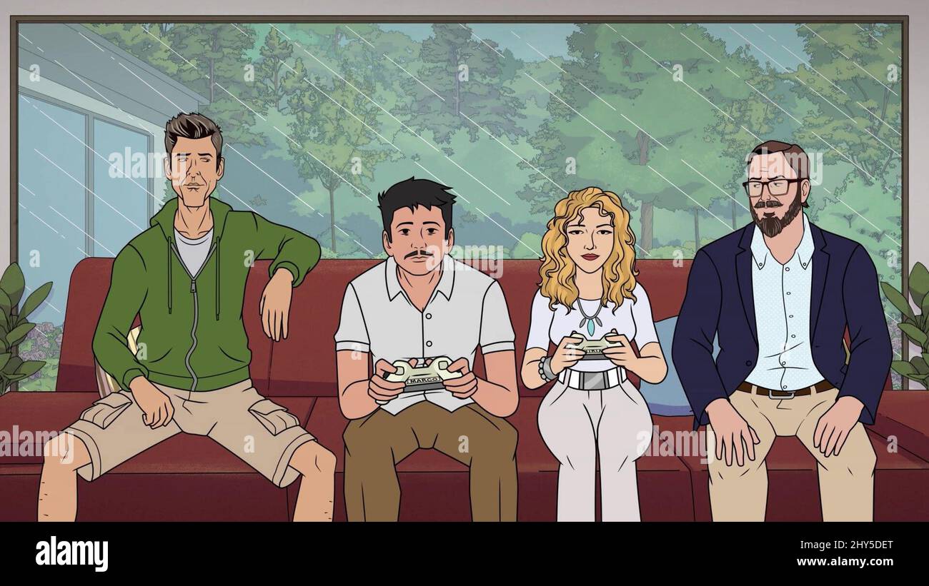 DICKTOWN, David Purefoy (left - voice: David Rees), John Hunchman (righ - voice: John Hodgman ...