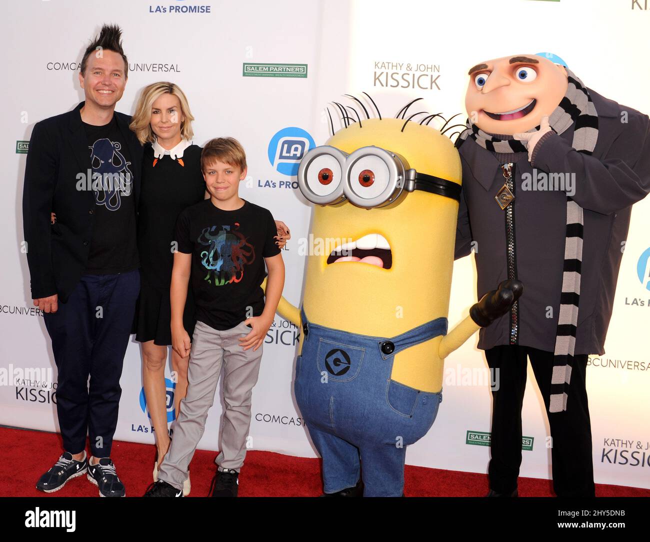 Mark Hoppus, Skye Everly, Jack Hoppus attending the 2014 LA's Promise ...
