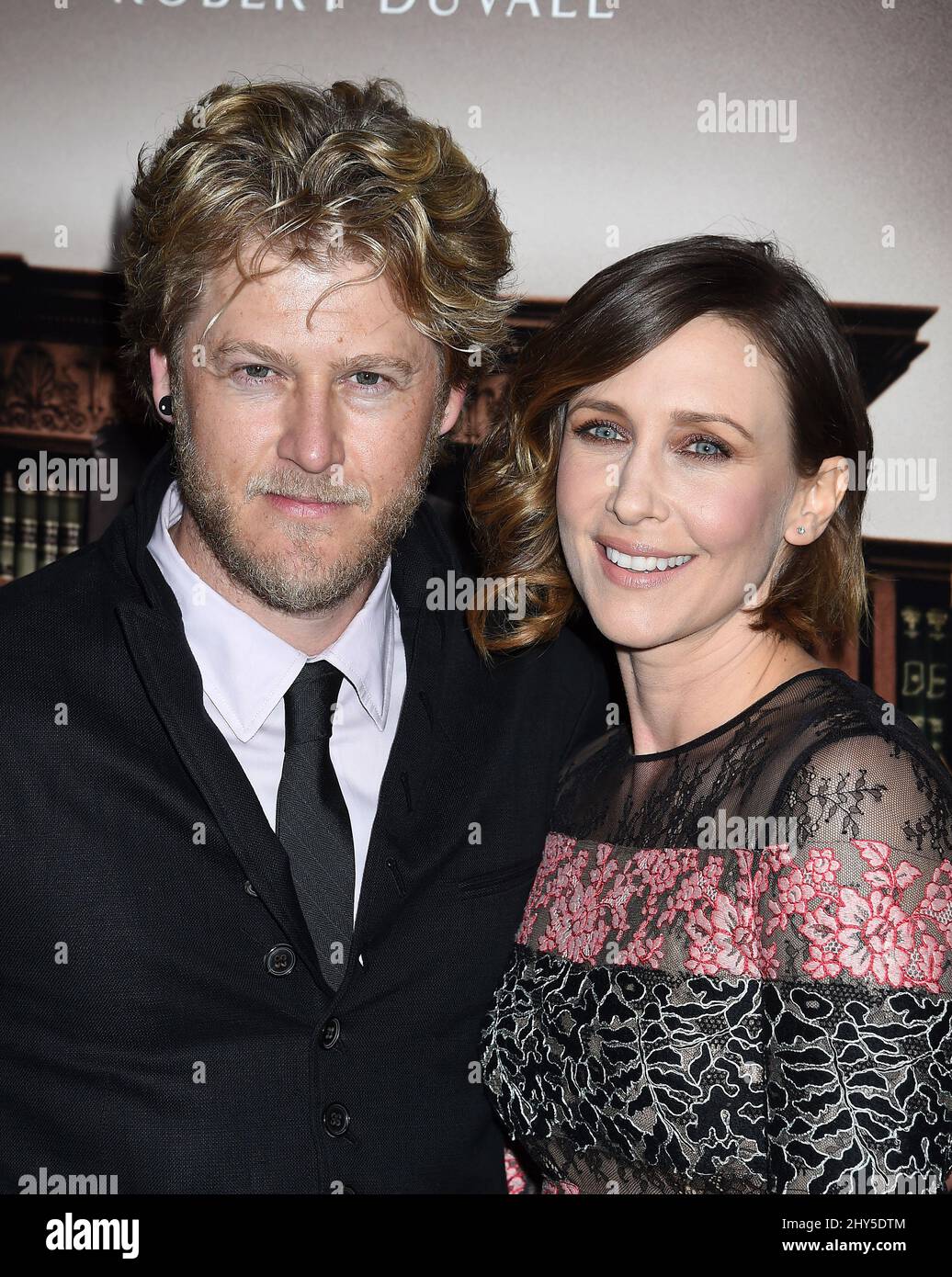 Vera Farmiga and Renn Hawkey attending "The Judge" Los Angeles Premiere ...