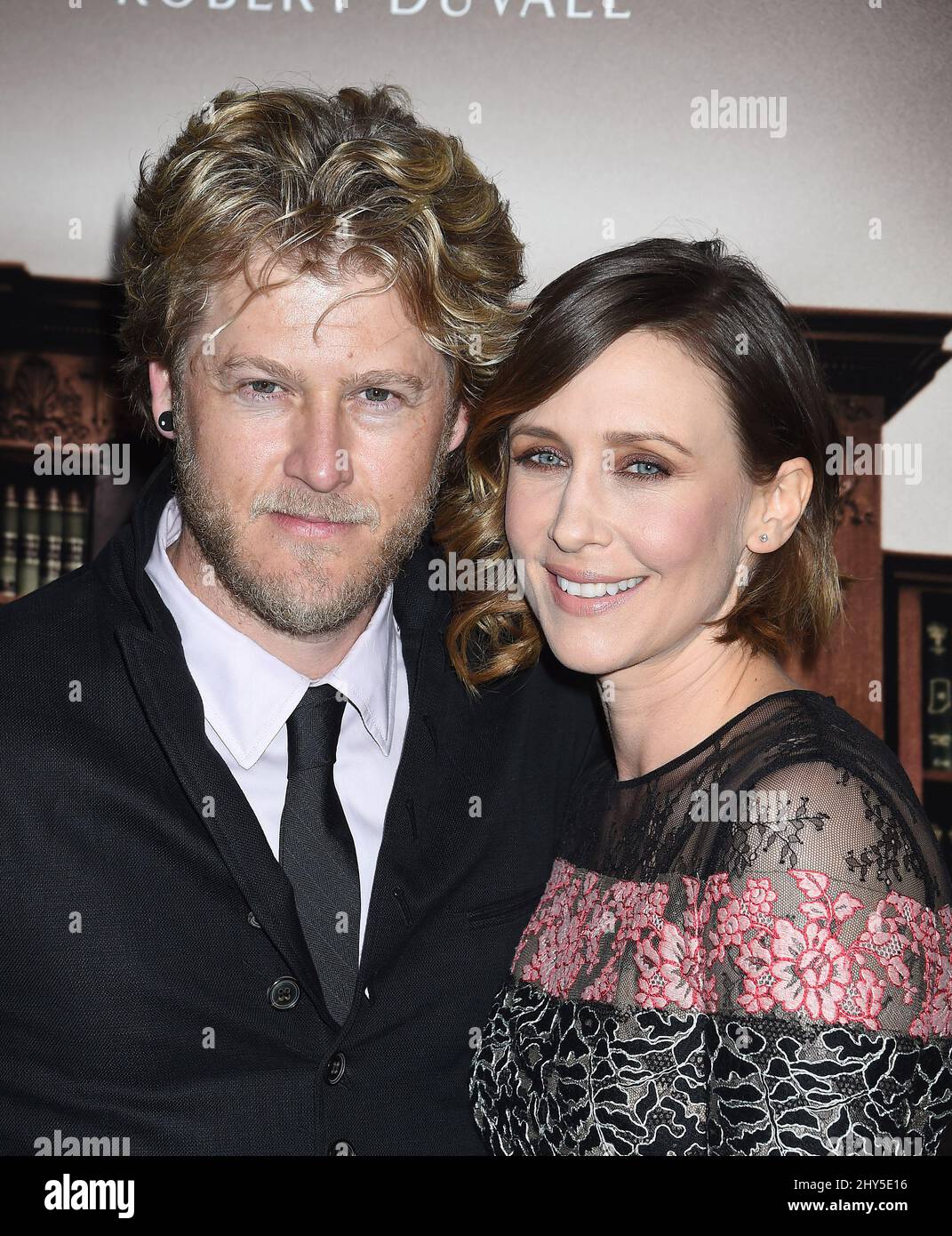 Vera Farmiga and Renn Hawkey attending "The Judge" Los Angeles Premiere ...