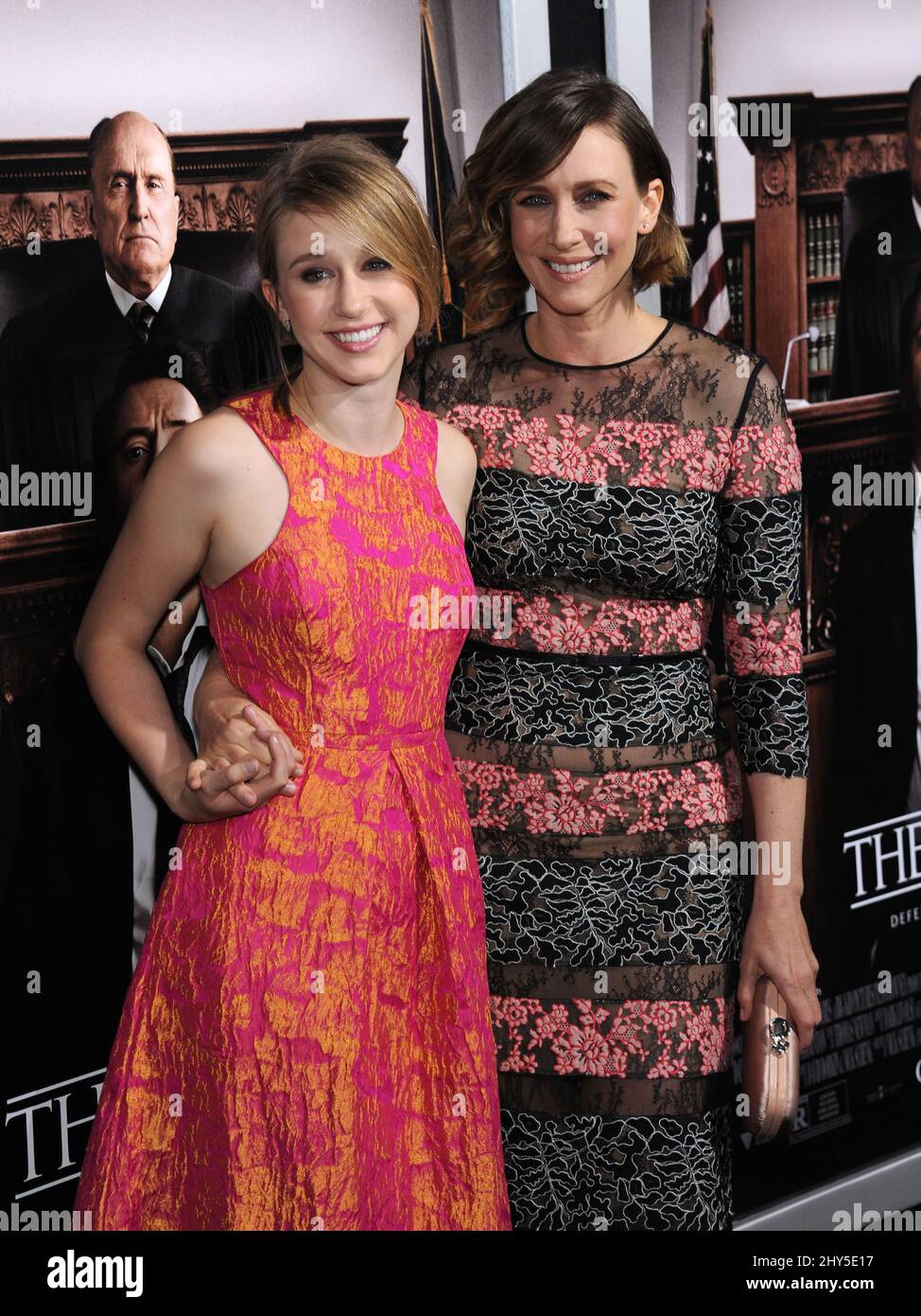 Taissa Farmiga & Vera Farmiga attending "The Judge" Los Angeles ...