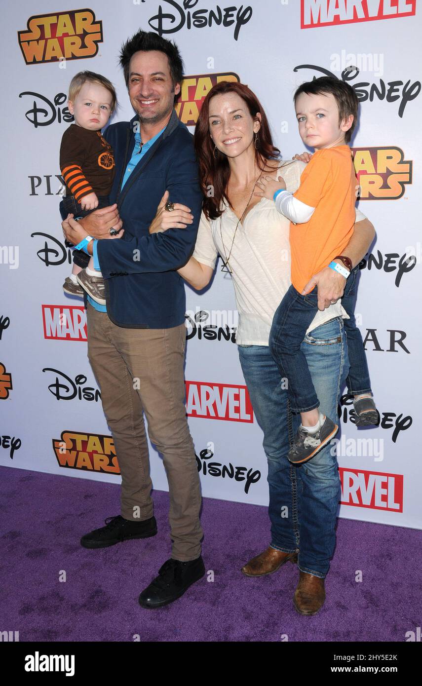 Stephen Full, Annie Wersching, Ozzie Full and Stephen Full attending ...