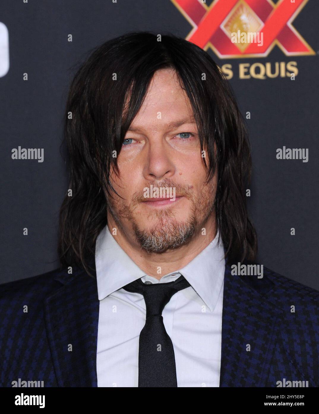 Norman Reedus attending "The Walking Dead" Season 5 Premiere at the AMC ...