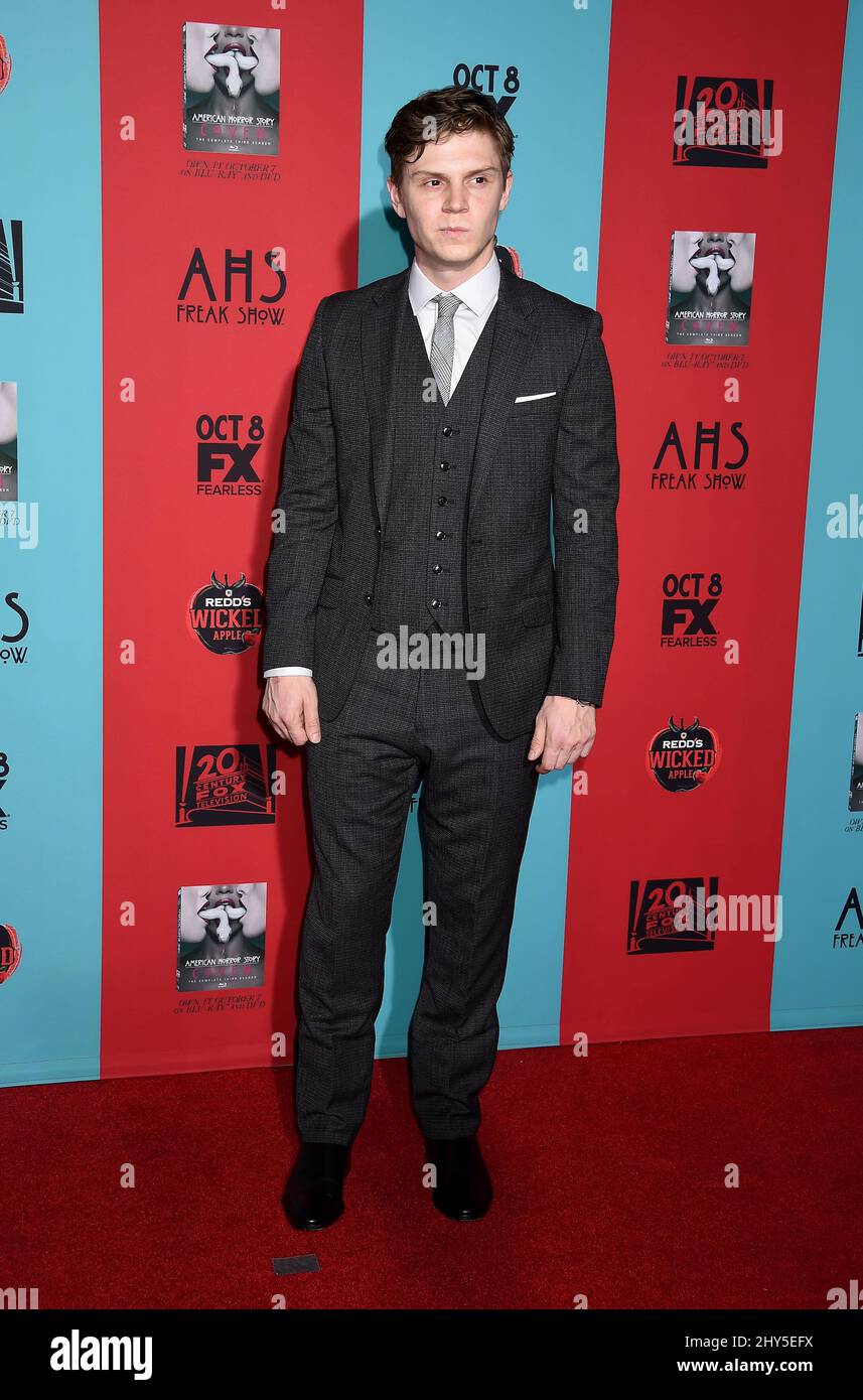 Evan Peters attends the "American Horror Story: Freak Show" Season ...
