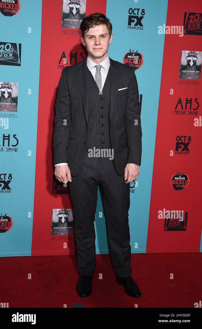 Evan Peters attends the "American Horror Story: Freak Show" Season ...