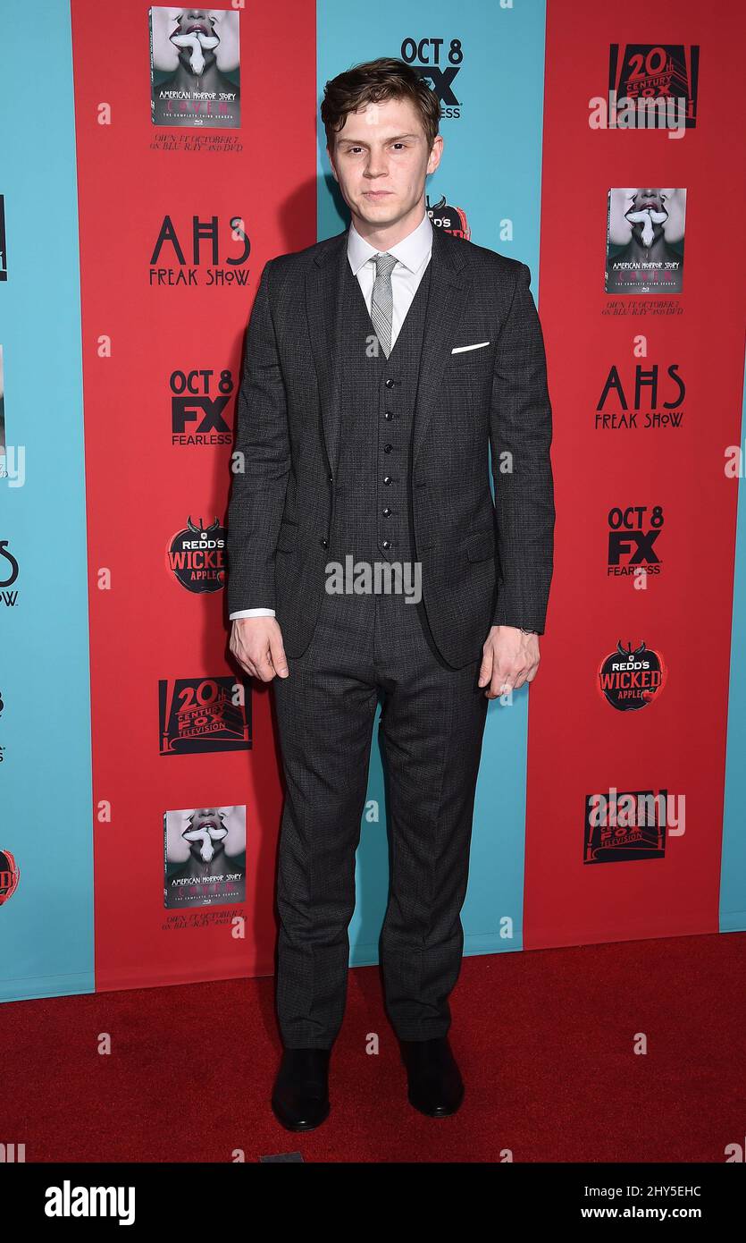 Evan Peters attends the "American Horror Story: Freak Show" Season ...
